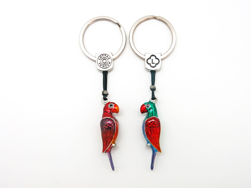 Loyfar Artisan Pewter | Loyfar collection co.,ltd. | Key Ring, Parrot